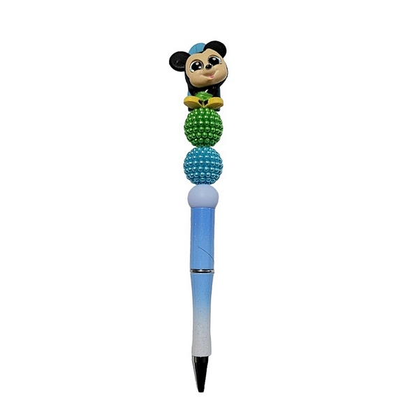 Hand Crafted | Office | Mickey Mouse Disney Doorables Beaded Ballpoint ...